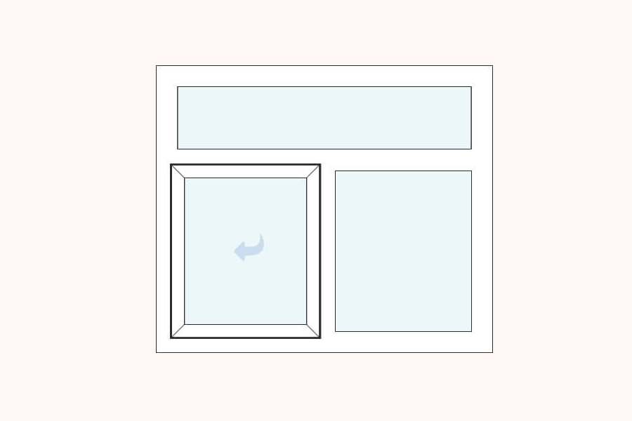 uPVC Casement fixed vent over left hung and fixed right double glazed ...