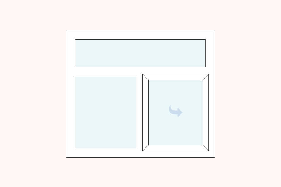 uPVC Casement fixed vent over right hung and fixed left double glazed ...